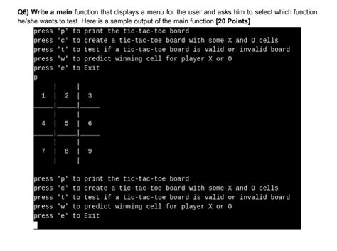 Solved Q6 Write A Main Function That Displays A Menu For