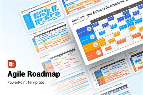 Agile Roadmap Presentation PowerPoint Template Nulivo Market