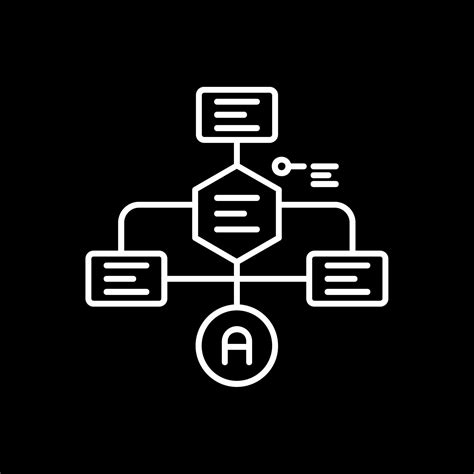 flowchart line inverted icon 41703369 vector art at vecteezy
