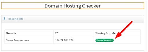 Check Website S Hosting Information SEO Tools Centre
