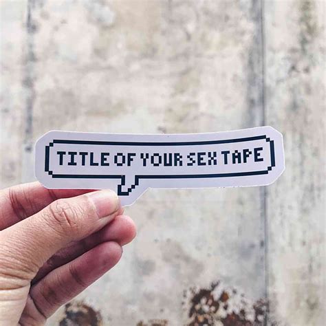 Sex Tape Bubble Sticker Nowstalgia