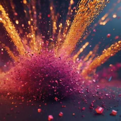Premium Photo Abstract 3d Rendering Of Flying Particles