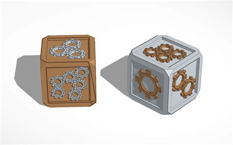 3d Design Steampunk 2d6 Tinkercad