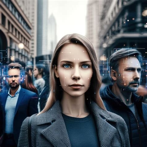 Premium Ai Image Urban Security The Woman Behind Facial Recognition