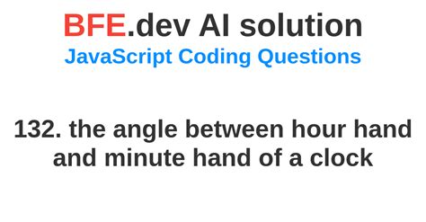 Ai Solution For Javascript Coding Question On Bfedev