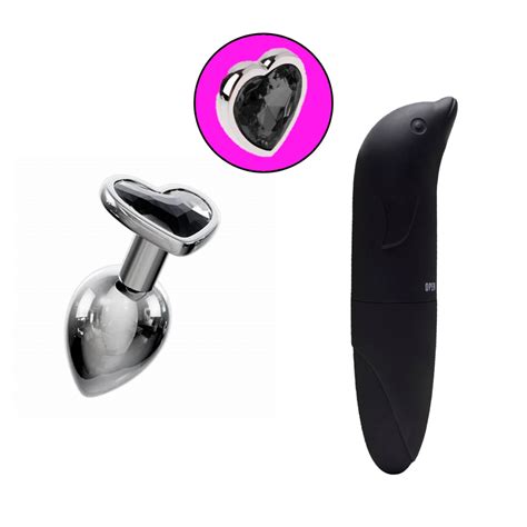 Kit Sex Shop Plug Anal Médio Vibrador Golfinho Ponto G Brinquedo