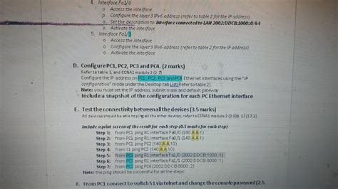 solved efer to table 2 and ccna1 module 10 include a screen