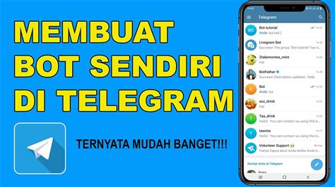 Cara Membuat Bot Telegram Terbaru Bikin Bot Sendiri Youtube