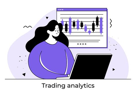 Female Trader Analyzing Economic Data Of Stock Market Technical Analysis Candlestick Chart