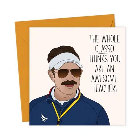 Ted Lasso Teacher Thank You Card You Said It