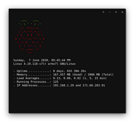 raspberry pi — awesome custom motd dev community