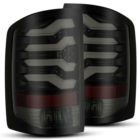 Alpharex 14 18 Gmc Sierra 1500 Pro Series Led Tail Lights Jet Black