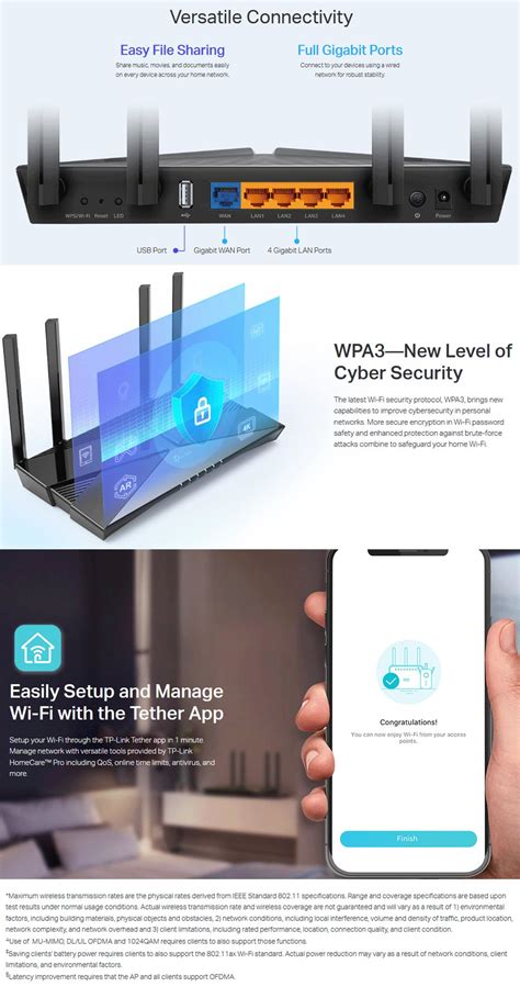 Buy TP Link Archer AX20 AX1800 Dual Band Wi Fi 6 Router ARCHER AX20 PC Case Gear Australia