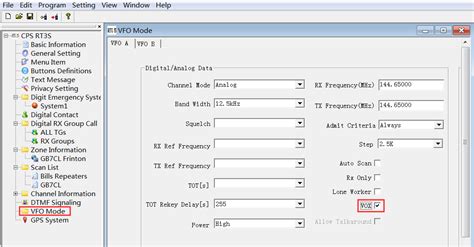 How To Set The RT S VOX Function Two Way Radio Community