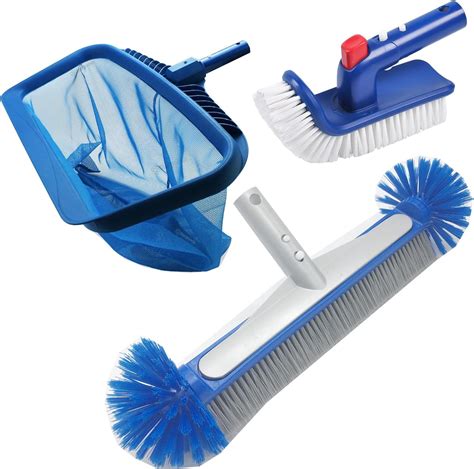 Swimming Pool Cleaning Kit Including 2 Brush Heads 1 Pool
