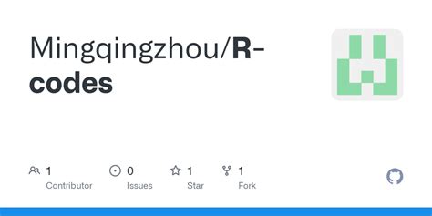 GitHub Mingqingzhou R Codes