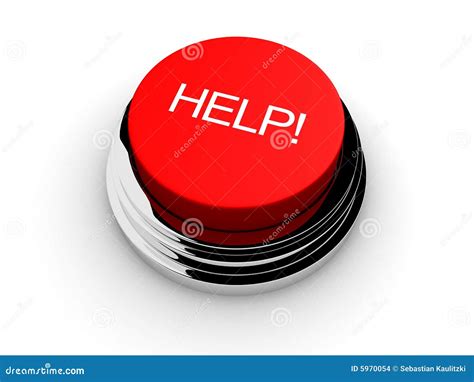 Help Button Stock Illustration Illustration Of Pushbutton