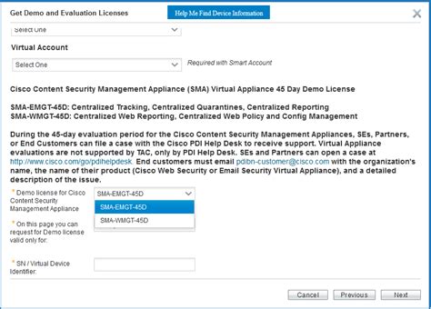 Esa Swa 旧称 Wsa Sma 評価ライセンスの取得方法 Cisco Community