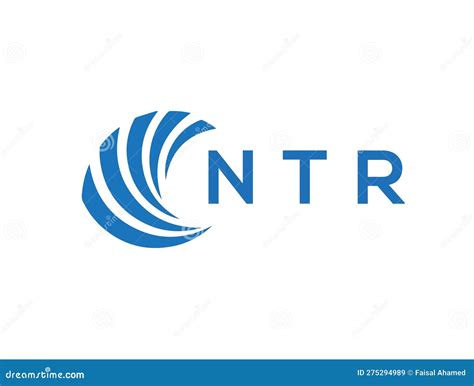 Ntr Letter Logo Design On White Background Ntr Creative Circle Letter