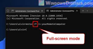 How To Open An RDP Connection Via CMD In Windows