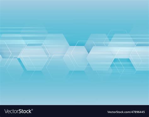 Abstract Cube Hexagon Shape Background Digital Vector Image