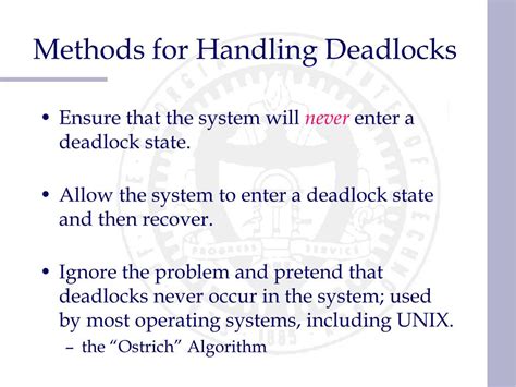 Ppt Managing Deadlocks Prevention Avoidance And Recovery Powerpoint Presentation Id3989539