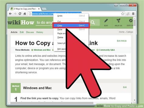 Ways To Copy And Paste A Link WikiHow