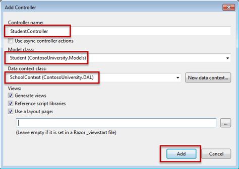Mvc 5 With Ef 6 In Visual Basic Creating An Entity Framework Data Model