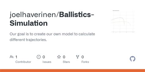 GitHub Joelhaverinen Ballistics Simulation Our Goal Is To Create Our Own Model To Calculate