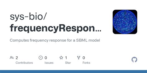 Github Sys Bio Frequencyresponse Computes Frequency Response For A