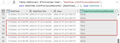 datetime isinpreviousnseconds power query m