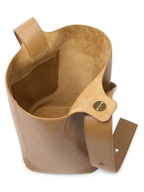 Loewe Pebbled Leather Bucket Bag Oak Editorialist Bags Leather