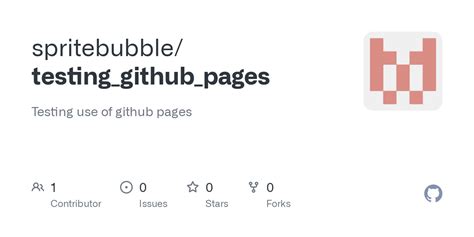 Github Spritebubbletestinggithubpages Testing Use Of Github Pages