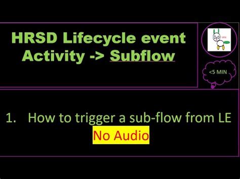 ServiceNow HRSD Human Resource Lifecycle Event Subflow Based Activity YouTube