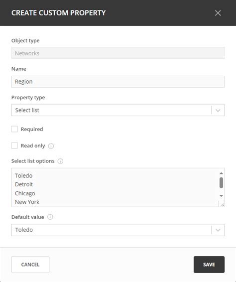 Custom Properties — Micetro 110 Documentation