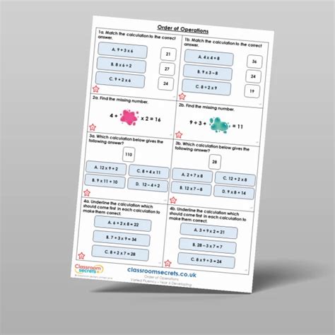 Year 6 Order Of Operations Varied Fluency Resource Classroom Secrets