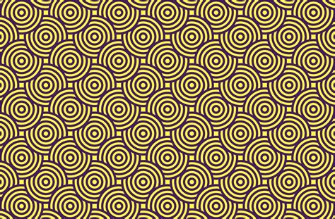 Purple And Yellow Overlapping Circles Seamless Pattern 15644990 Vector Art At Vecteezy