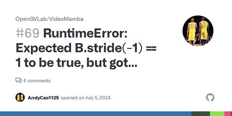 Runtimeerror Expected Bstride 1 1 To Be True But Got False