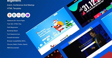 Event Conference And Meetup Html Template Site Templates Landing Page Templates Ft Conference