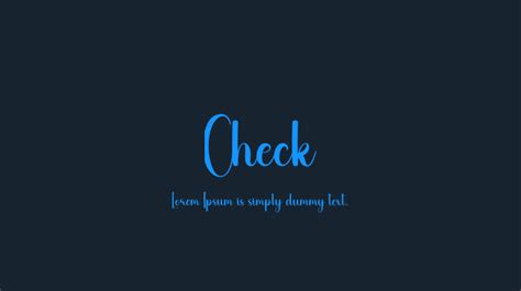 Check Font Download Free For Desktop And Webfont Check Font Download Free For Desktop And Webfont