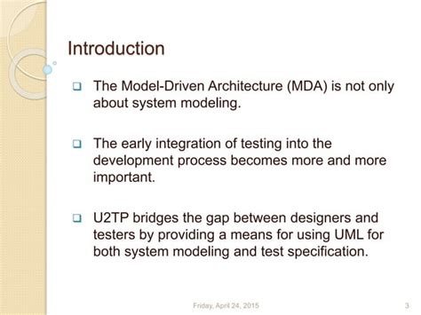 Model Driven Testing With Uml 2 0 Ppt