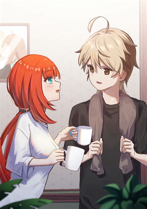 Aether And Nilou Genshin Impact Drawn By Mxsoundtube Danbooru