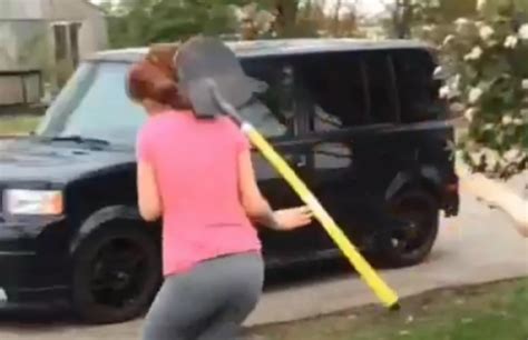 Girl Fight Ends With Shovel To The Face
