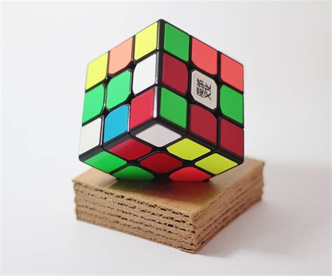 Easy Yet Stylish Cardboard Rubiks Cube Stand 7 Steps With Pictures Instructables