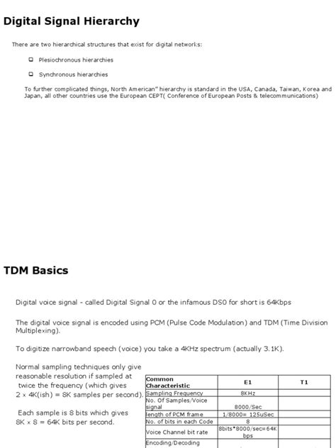 1digital Signal Hierarchy Pdf Computer Network Multiprotocol