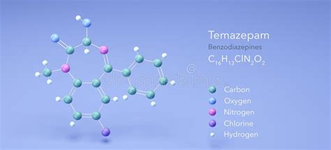Temazepam Molecule Stock Illustrations 17 Temazepam Molecule Stock
