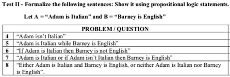 solved test hi formalize the follow ing sentences show it using
