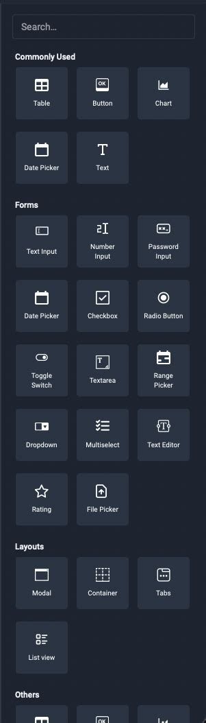 Change Position Of Layouts Section On The Widget Sidebar Issue ToolJet ToolJet GitHub