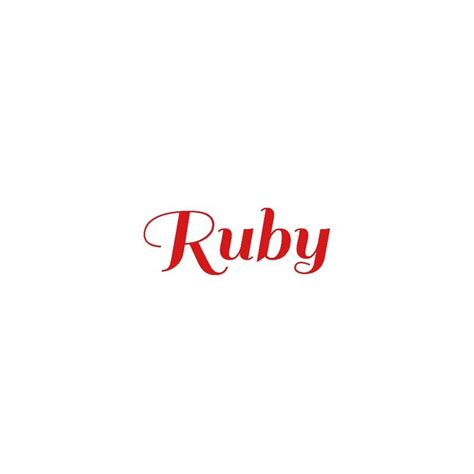 Ruby Calligraphy Art