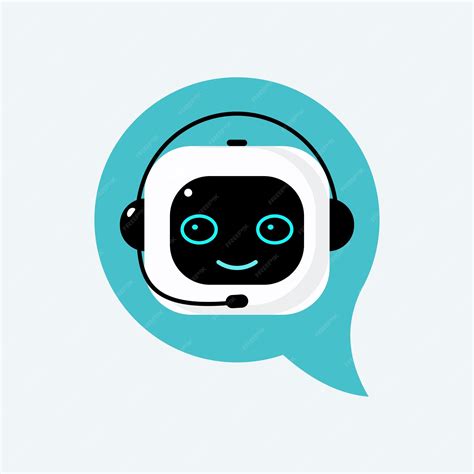 Premium Vector Robot Icon Chat Bot Sign For Support Service Concept